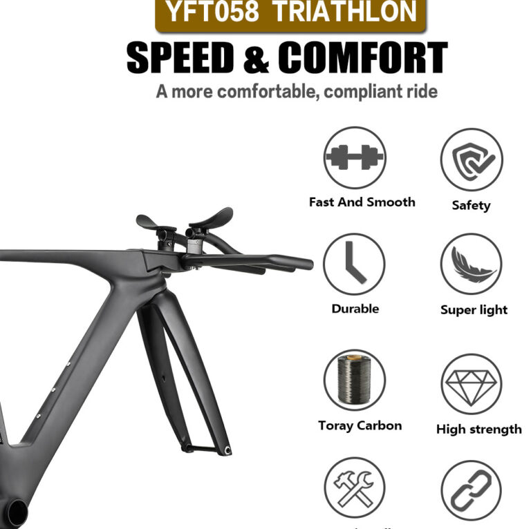 AIRWOLF YFT058 700C Road Carbon Frame BB386 Pearl White Time Trial ...