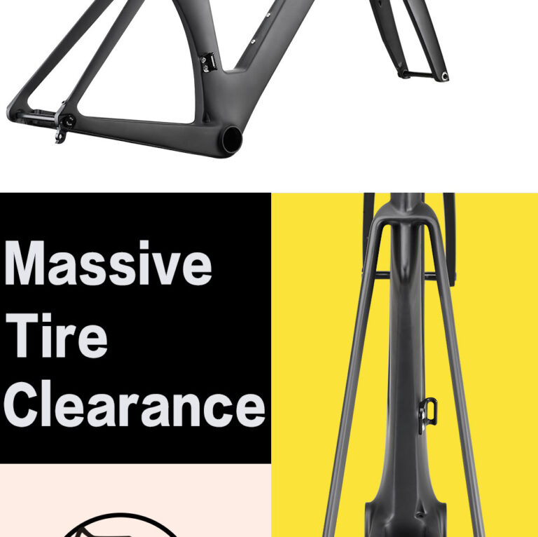 AIRWOLF YFT058 700C Road Carbon Frame BB386 Pearl White Time Trial ...