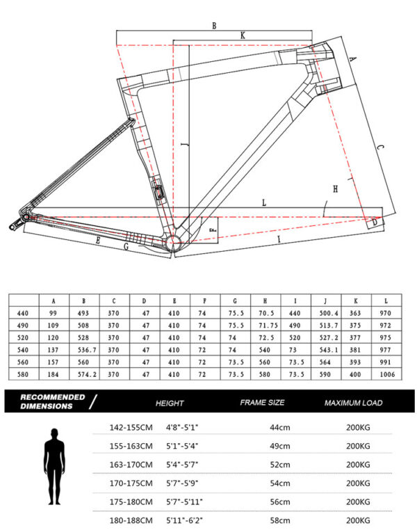 2024 New Painting Light Weight Brand SW Carbon Road Bicycle Frame T1100 ...