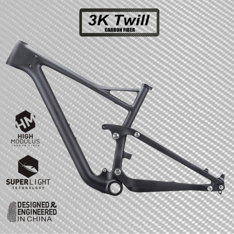 AIRWOLF YFM019 29ER Full Suspension MTB Frame Boost 148*12 Rear Axle 3K ...