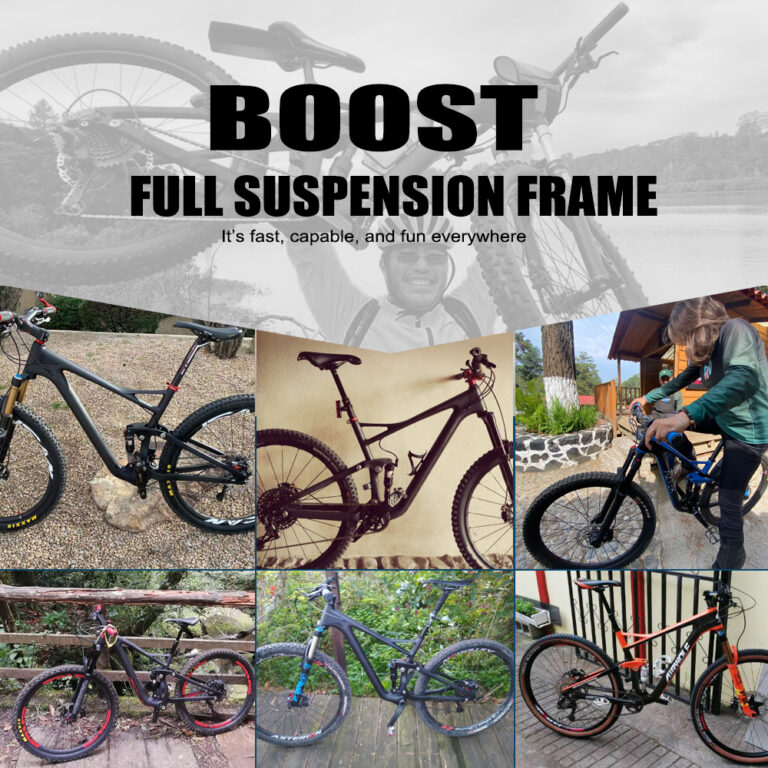 AIRWOLF YFM019 29ER Full Suspension MTB Frame Boost 148*12 Rear Axle 3K ...