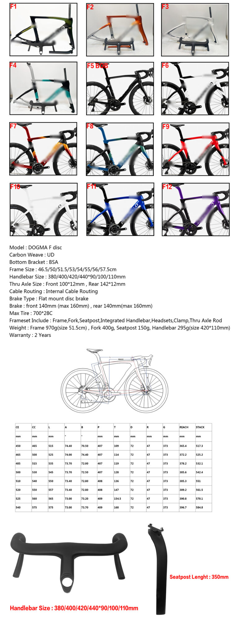 New F Carbon Road Frame With Original Logo T1100 Full Carbon Aero Frame ...