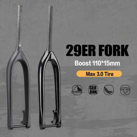 AIRWOLF 29 Inch Chameleon Carbon Fiber Bike Fork Tapared Tube MTB Fork ...