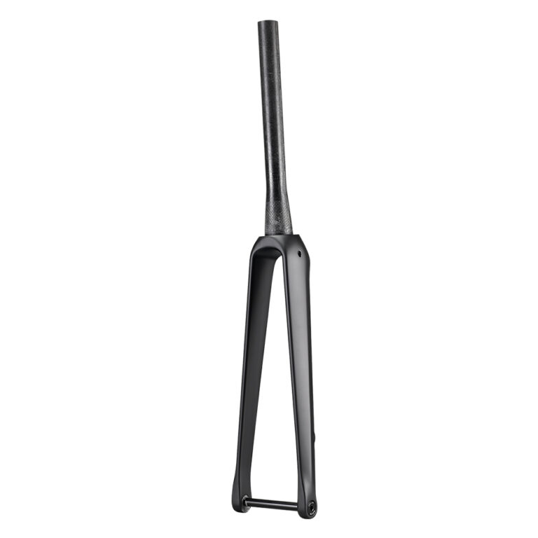 AIRWOLF 700C Road Bike Carbon Fibre Front Fork Tapered Tube Carbon Disc ...