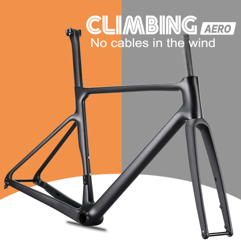 AIRWOLF Carbon Road Frame Disc Brake Full Inner Cable Routing Bicycle ...