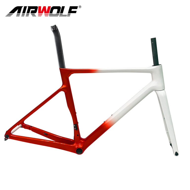 AIRWOLF Carbon Road Frame Disc Brake Full Inner Cable Routing Bicycle ...