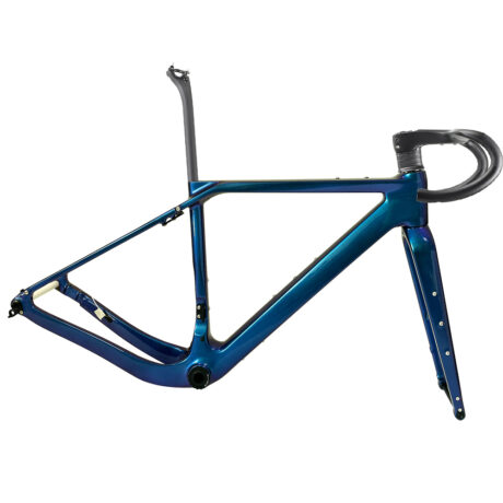 AIRWOLF Carbon Bicycle Frame Thru Axle Flat Mount Gravel Frame And Fork ...