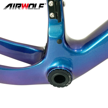 AIRWOLF Carbon Bicycle Frame Thru Axle Flat Mount Gravel Frame And Fork ...